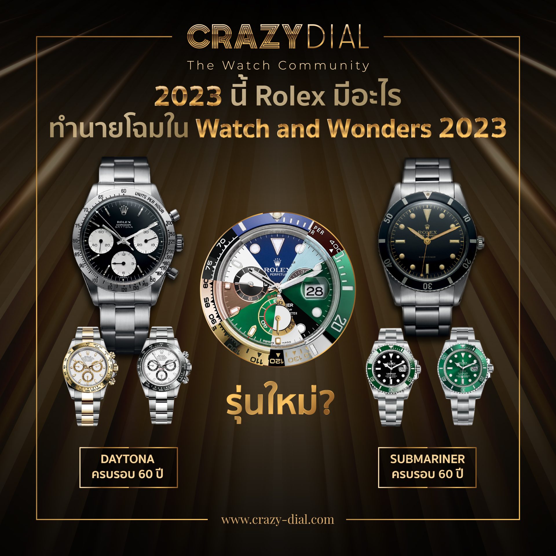 2023 นี้ Rolex มีอะไร ทำนายโฉมใน Watch and Wonders 2023 - CrazyDial ...